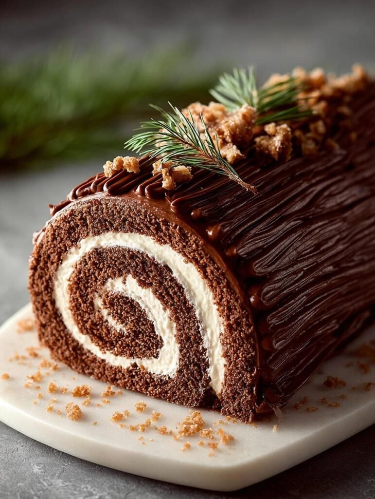 Decadent Chocolate Yule Log Recipe for Festive Celebrations - venyum